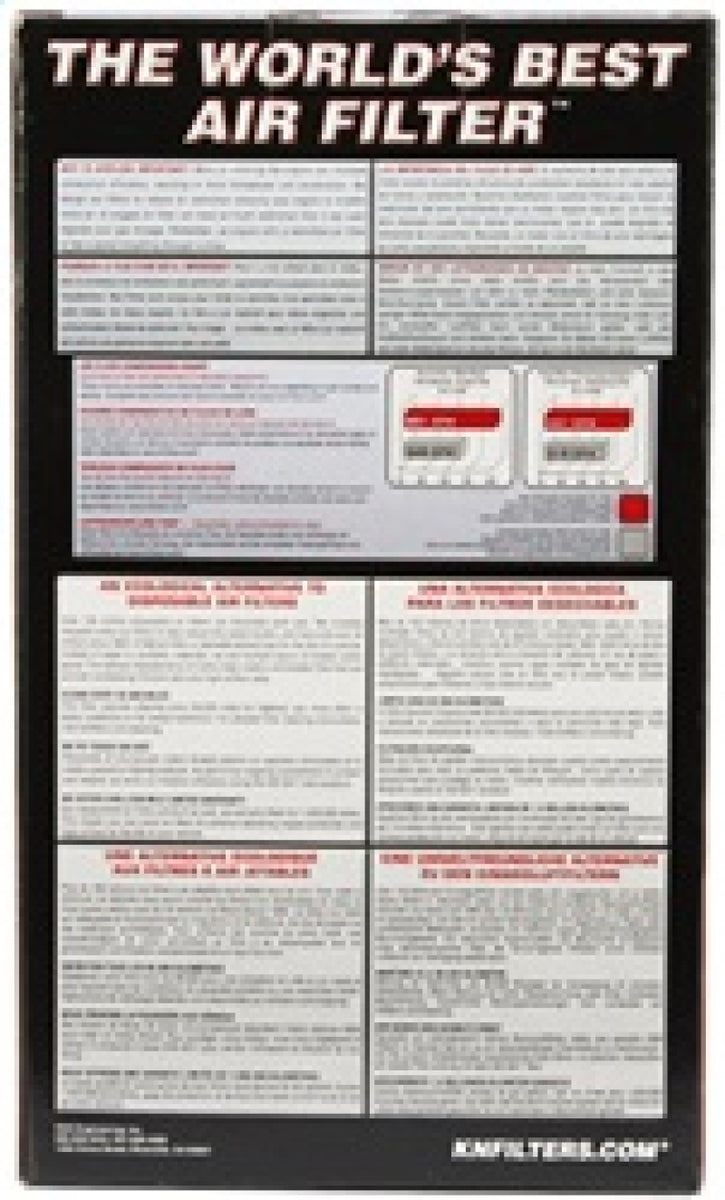 K&N Round Tapered Universal Air Filter 3 inch Flange 6 inch Base 5 inc ...